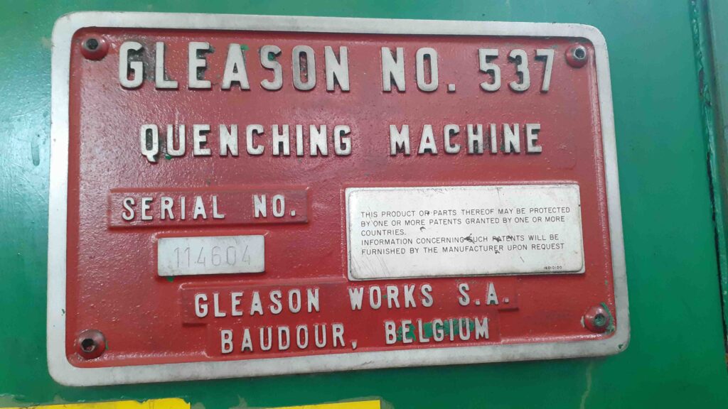 Gleason 537 Gear Quenching Press Machine - A.K. Machine Traders